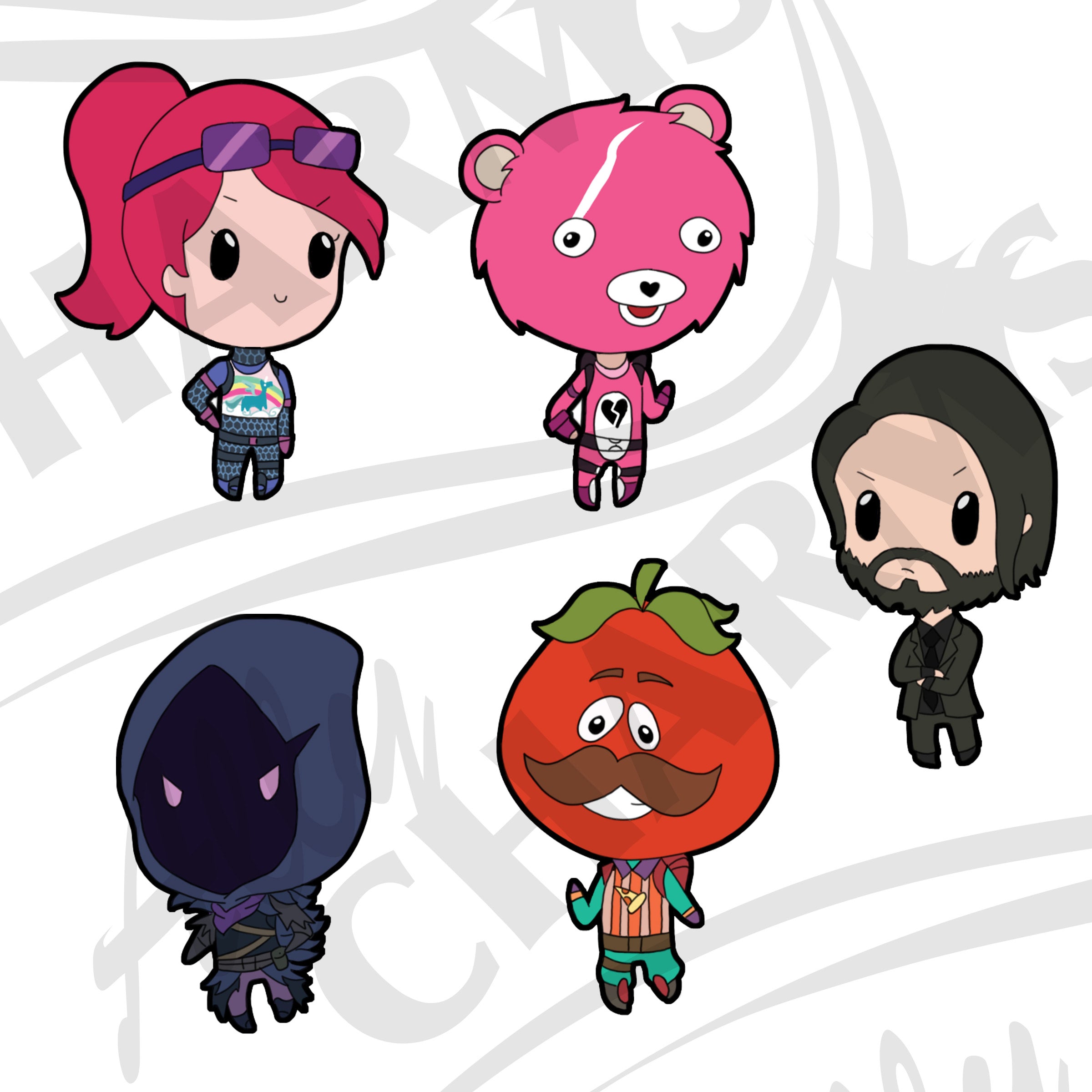 how to draw chibi characters fortnite